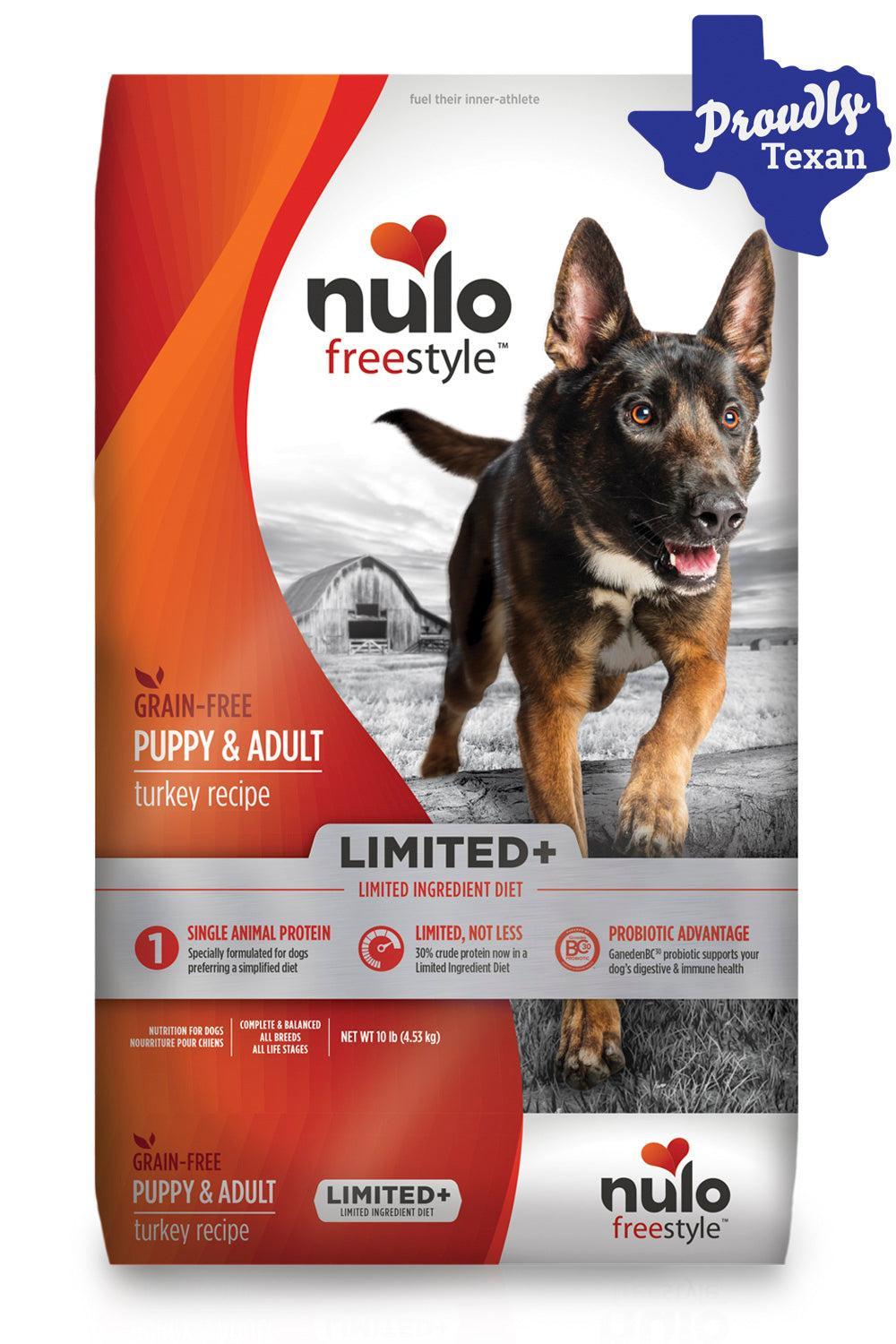 Nulo Freestyle Limited+ Turkey Puppy & Adult Dog Food in Austin, Texas ...
