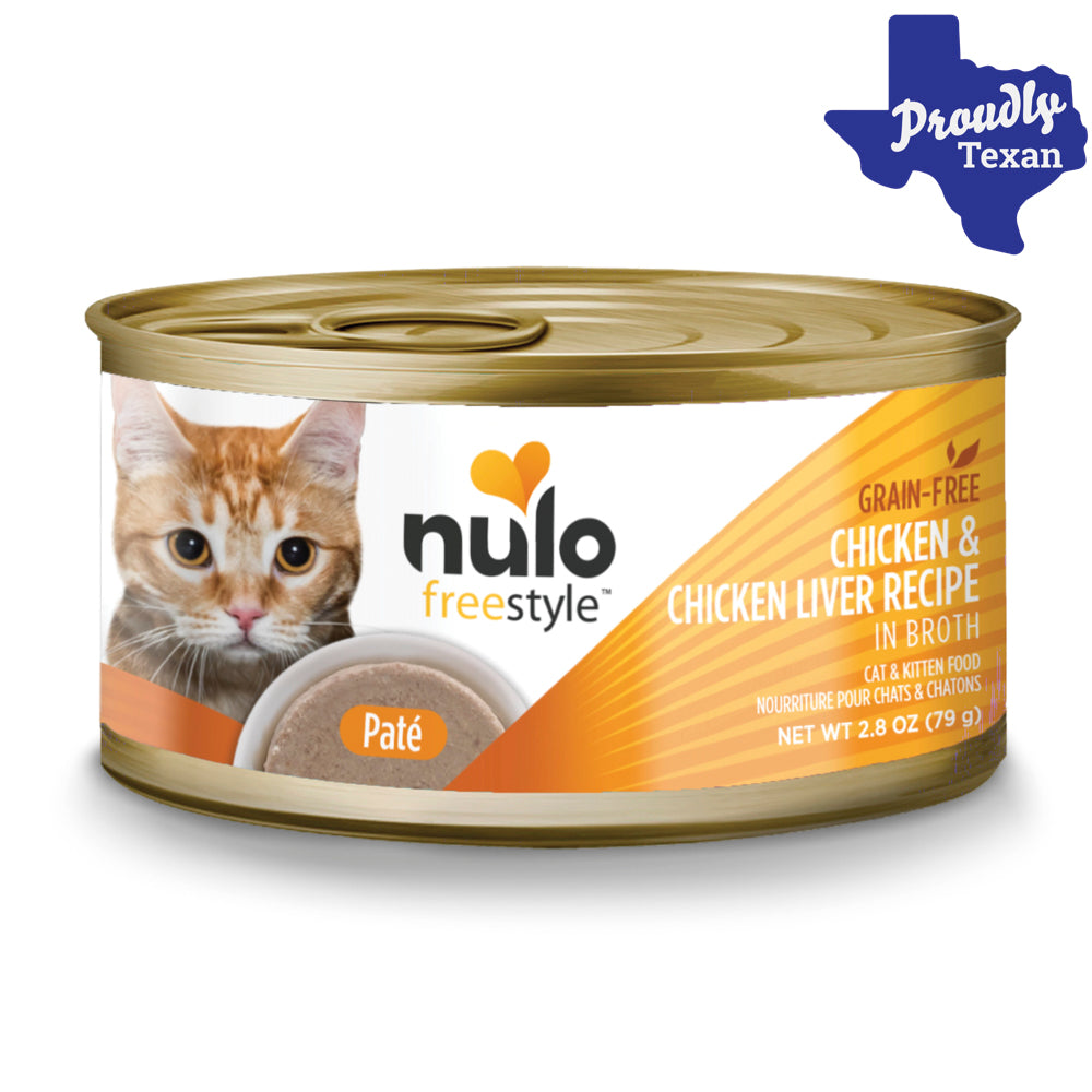 Nulo Freestyle Chicken & Chicken Liver Pate Canned Cat and Kitten Food ...