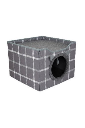 Sportpet Kitty City Grey Indoor Folding Cat Cube with Bed in Austin ...