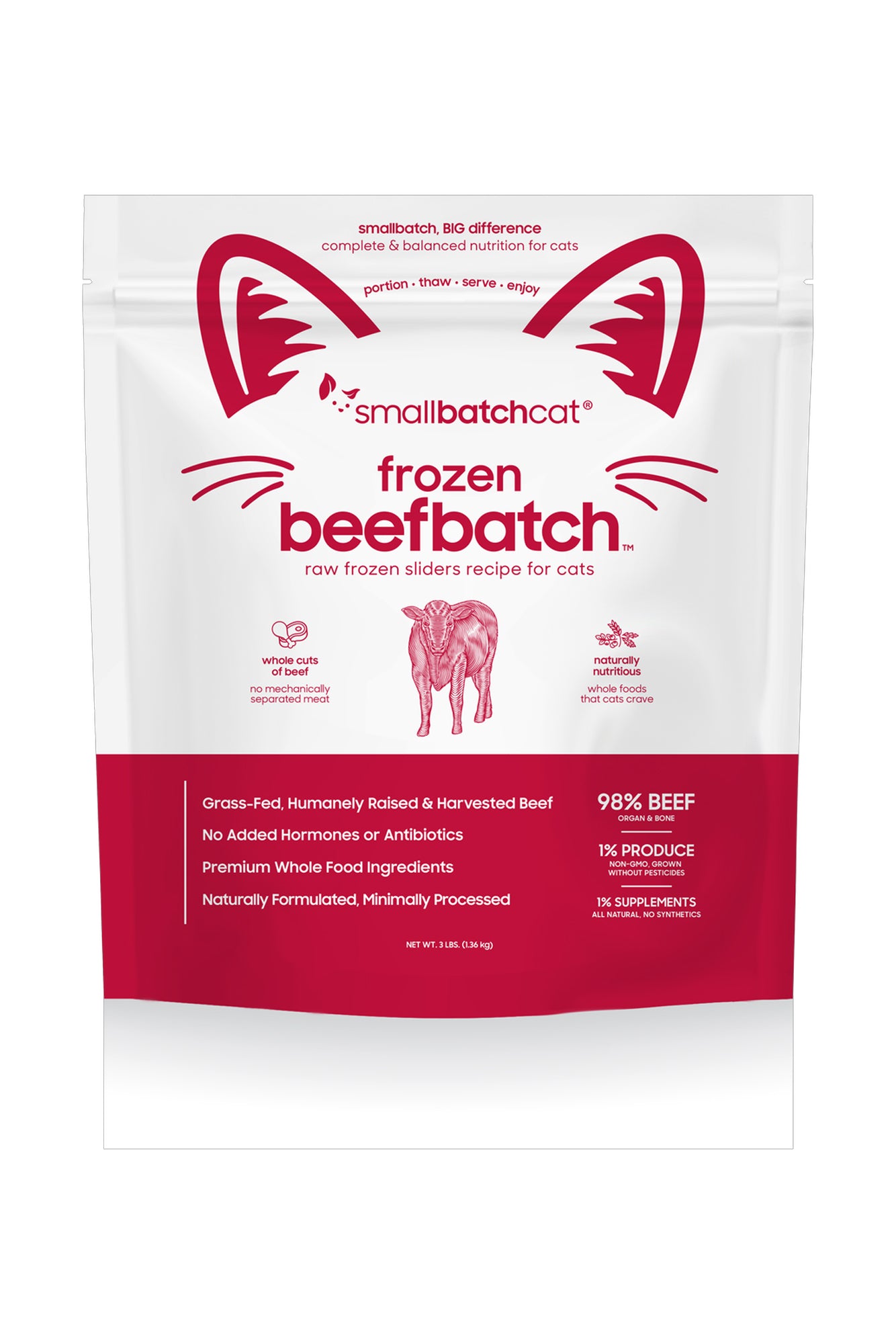 Small Batch Beef Frozen Raw Cat Food in Austin, Texas – Tomlinson's Feed