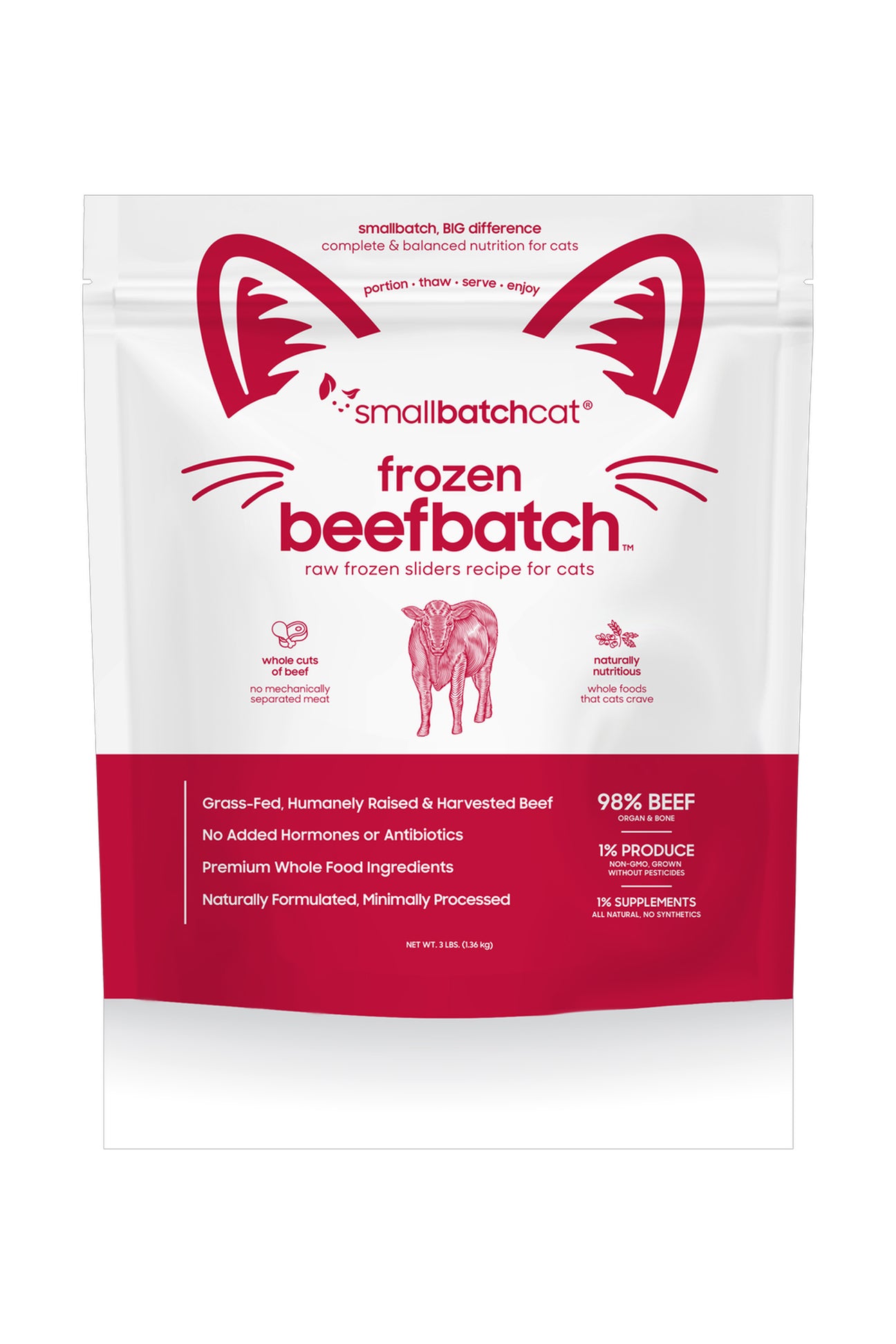 Small Batch Beef Frozen Raw Cat Food in Austin, Texas – Tomlinson's Feed