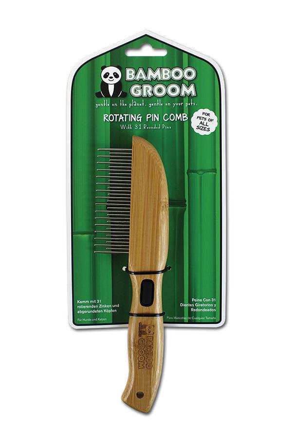 Bamboo Groom Comb with Rotating Pins in Austin, Texas – Tomlinson's Feed