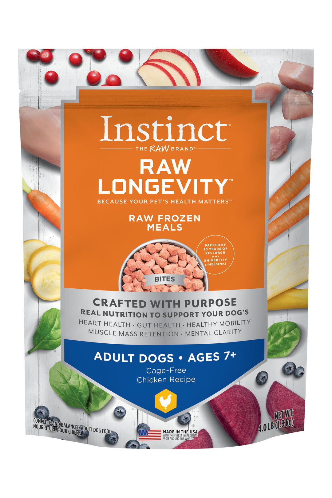 Instinct Longevity Chicken Bites Raw Senior Dog Food in Austin, Texas ...