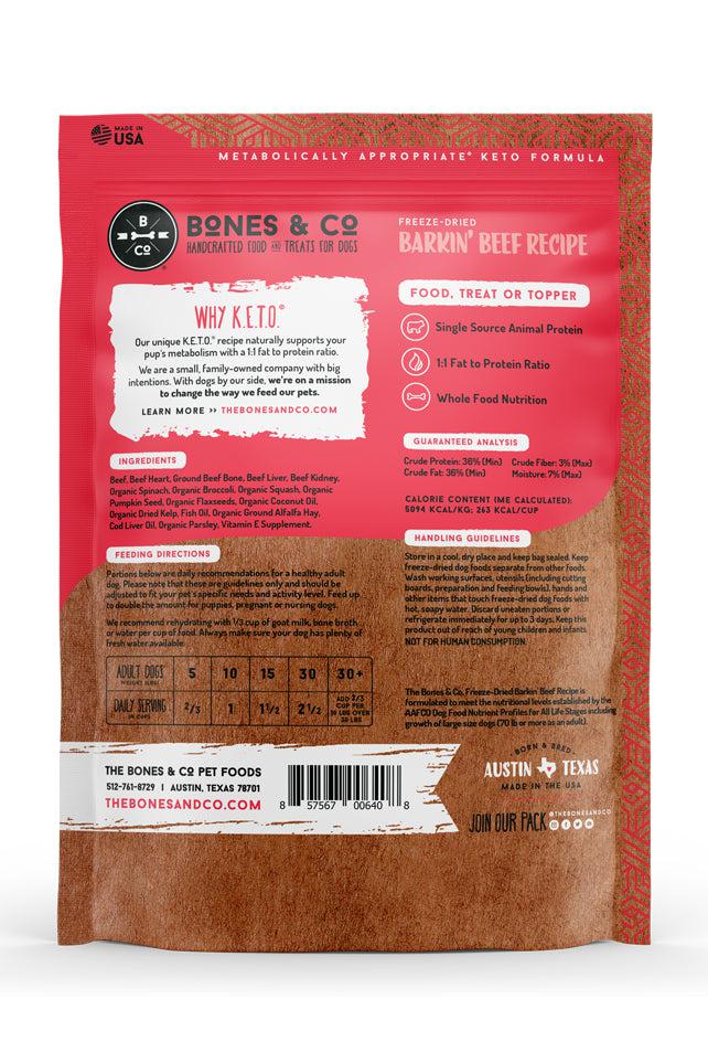 Bones and Co Barkin Beef Bites Freeze-Dried Dog Food in Austin, Texas ...